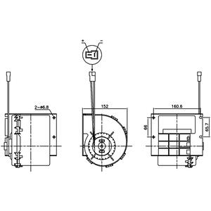 Nissens HVAC Blower Motor Assembly 87613
