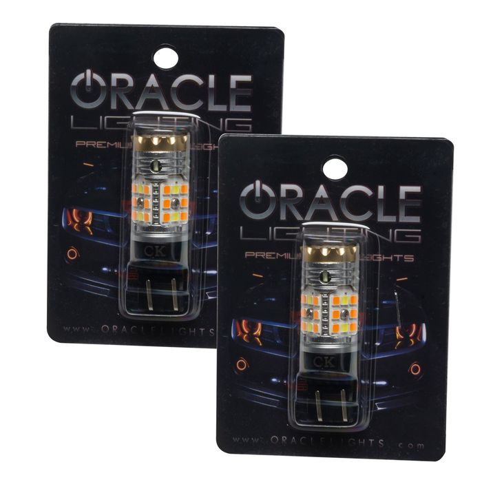 Oracle Lighting 7443-CK Amber/White LED Switchback High Output Can-Bus ...