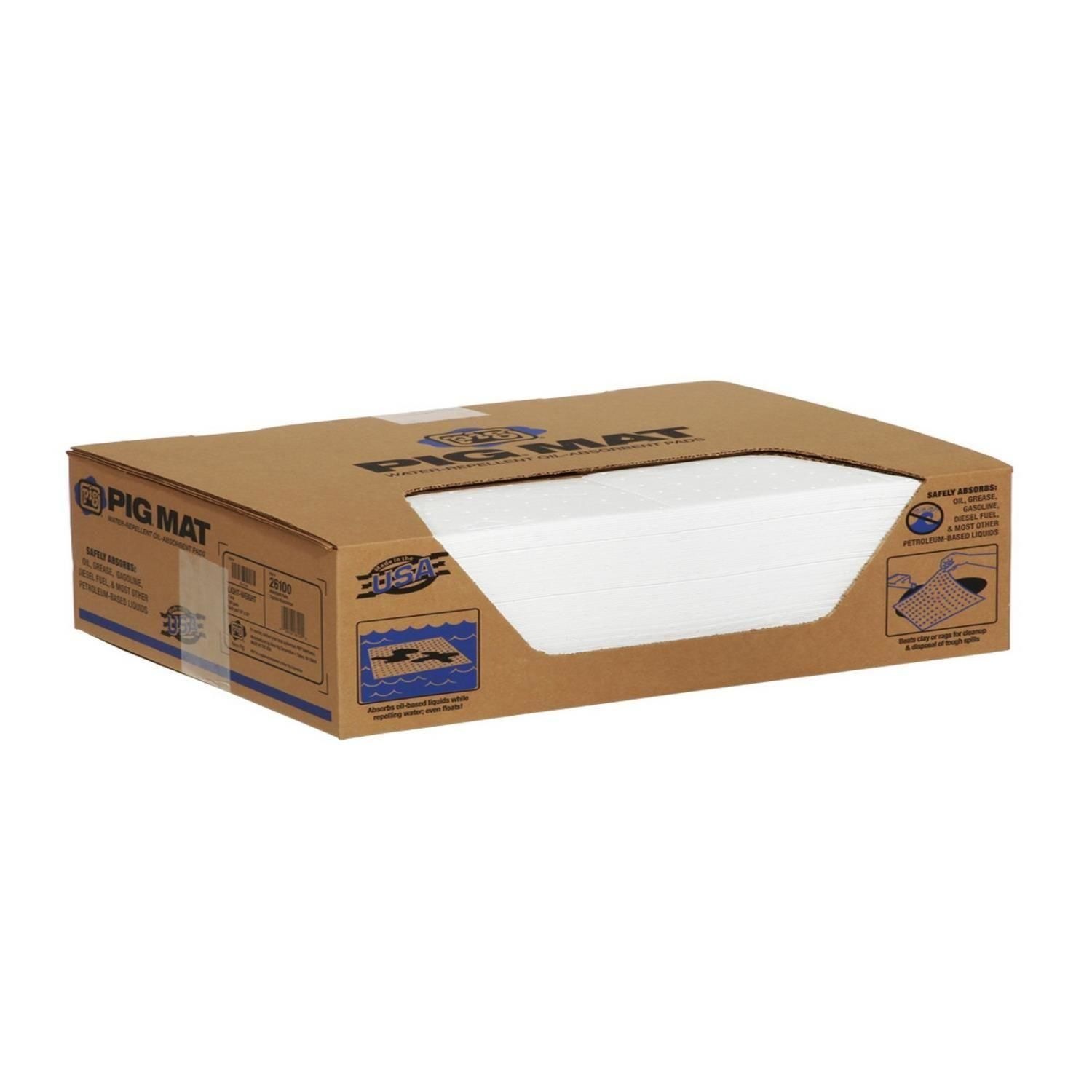 Pig 15in X 20ft Light Weight Absorbent Mat Pad