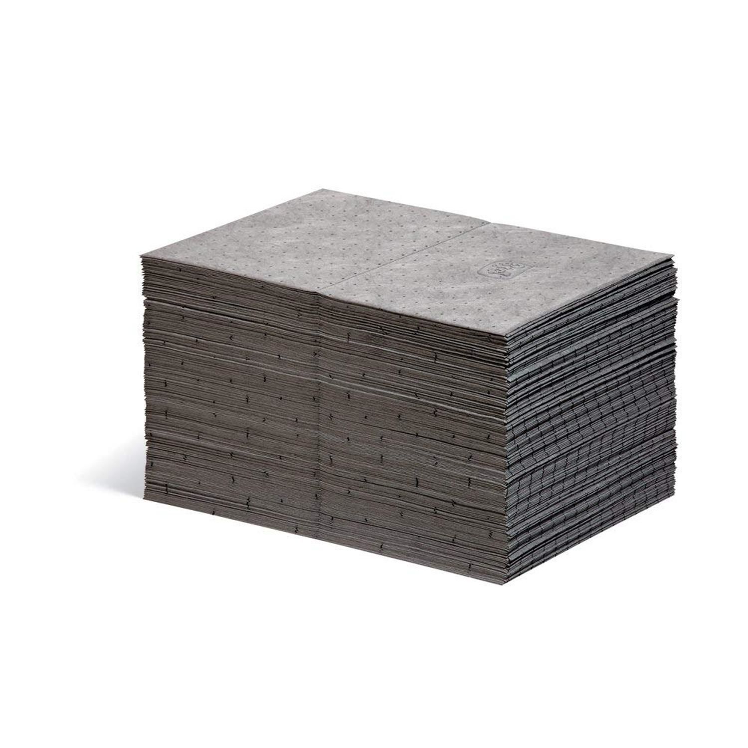 Pig 15in X 20in Universal Lightweight Oil Absorbent Mat 200 Piece