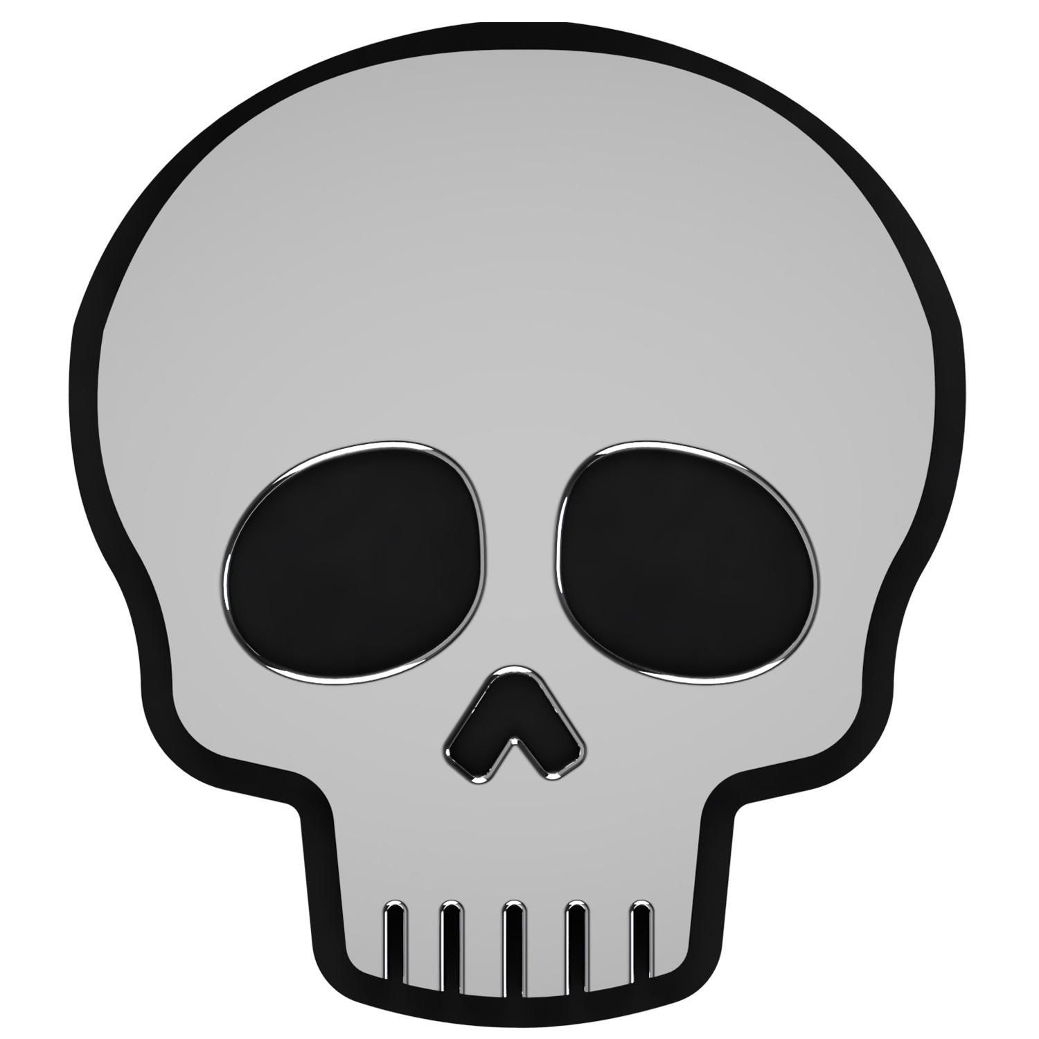 Pilot Skull Emoji Emblem