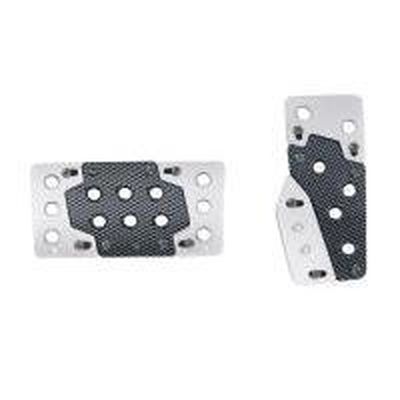 Pilot Silver Automatic Racing Pedal Pad 3 Piece