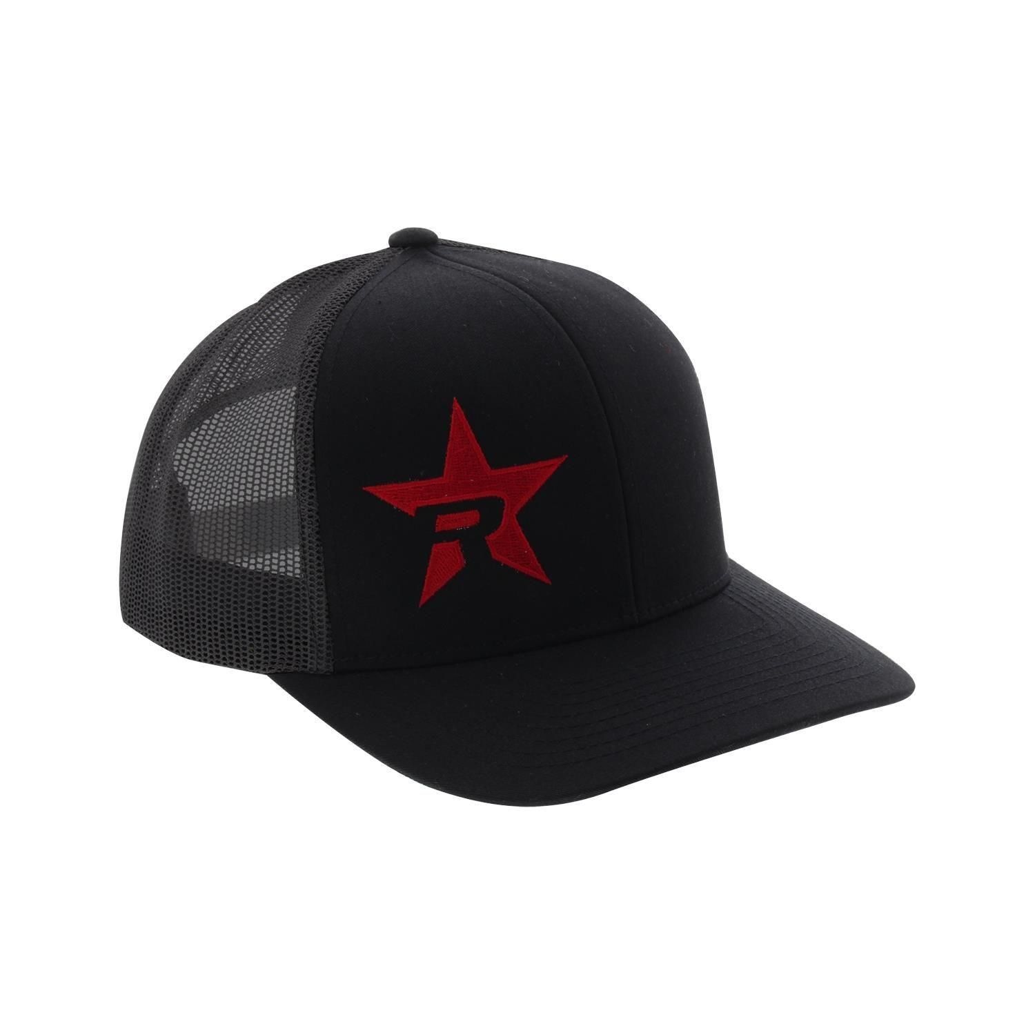 RBP Black Trucker Hat with Red Logo