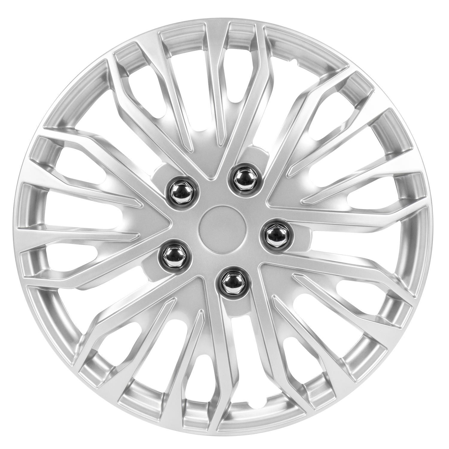 Pilot Silver 14in Universal Wheel Cover/Hub Cap
