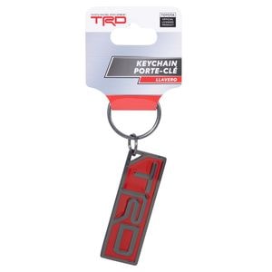 Plasticolor Toyota TRD Nickel Red and Black Enamel Key Chain