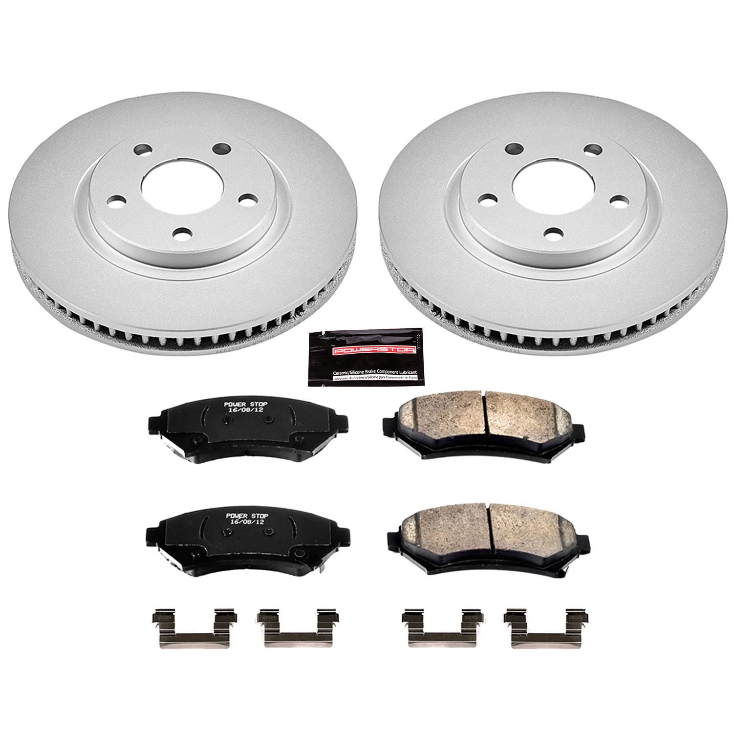 PowerStop Performance Brake Pads Rotors Kit CRK1542