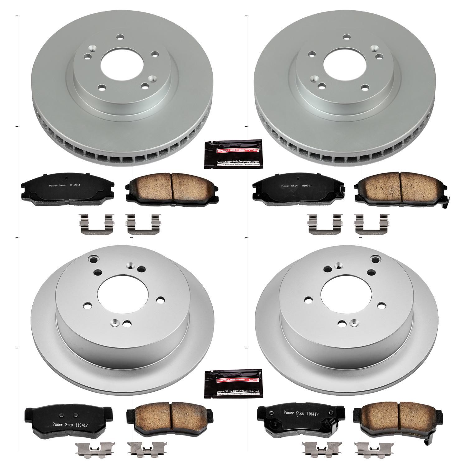 PowerStop Performance Brake Pads Rotors Kit CRK4446