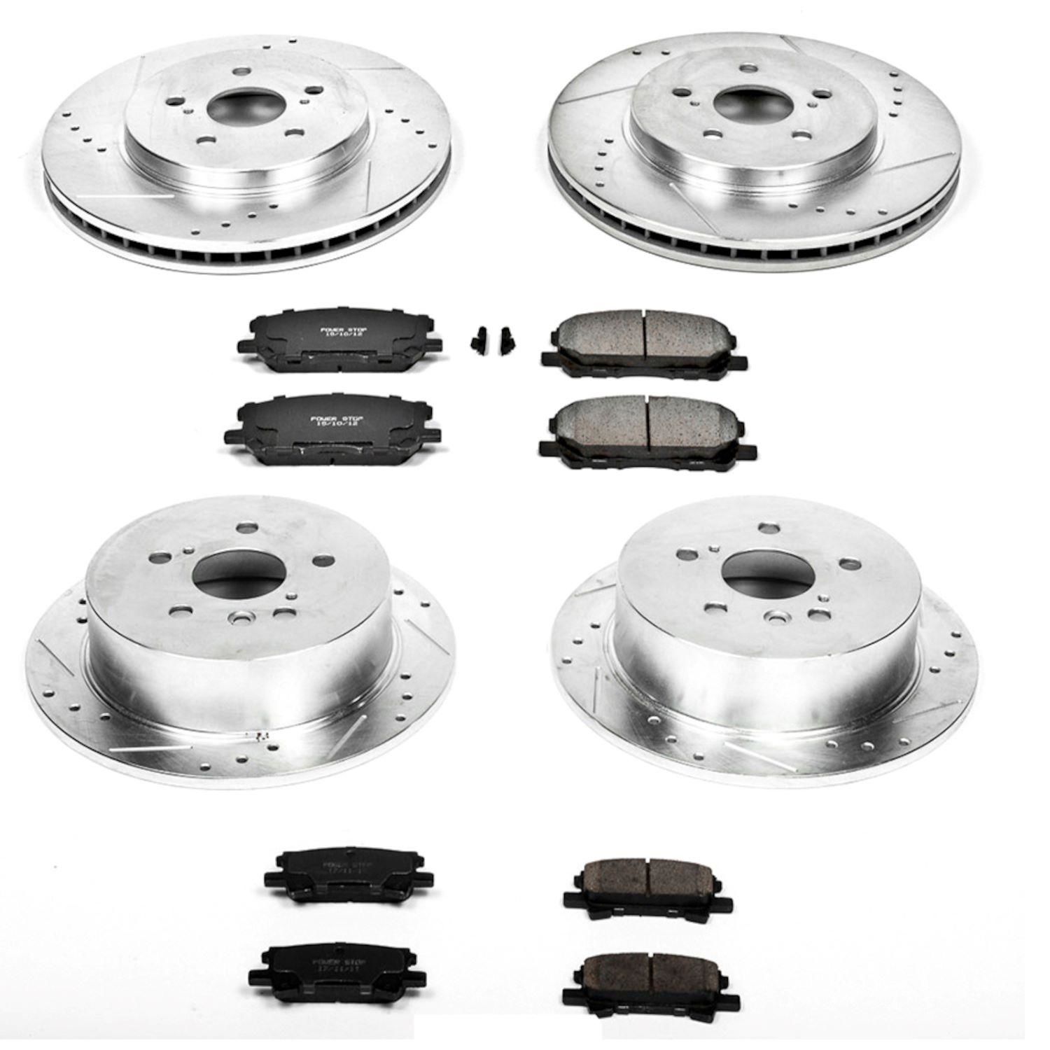 PowerStop Performance Brake Pads Rotors Kit K4530