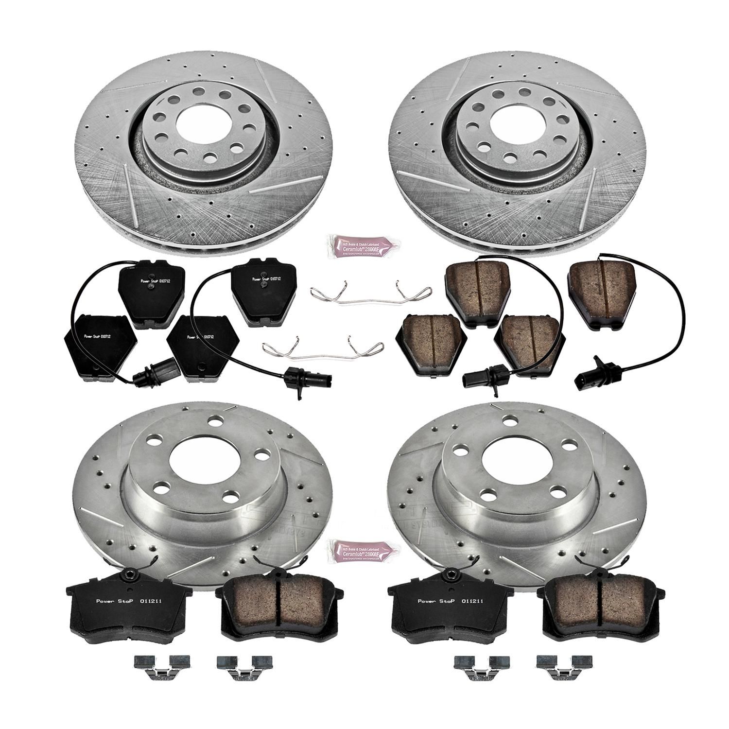 PowerStop Performance Brake Pads Rotors Kit K890
