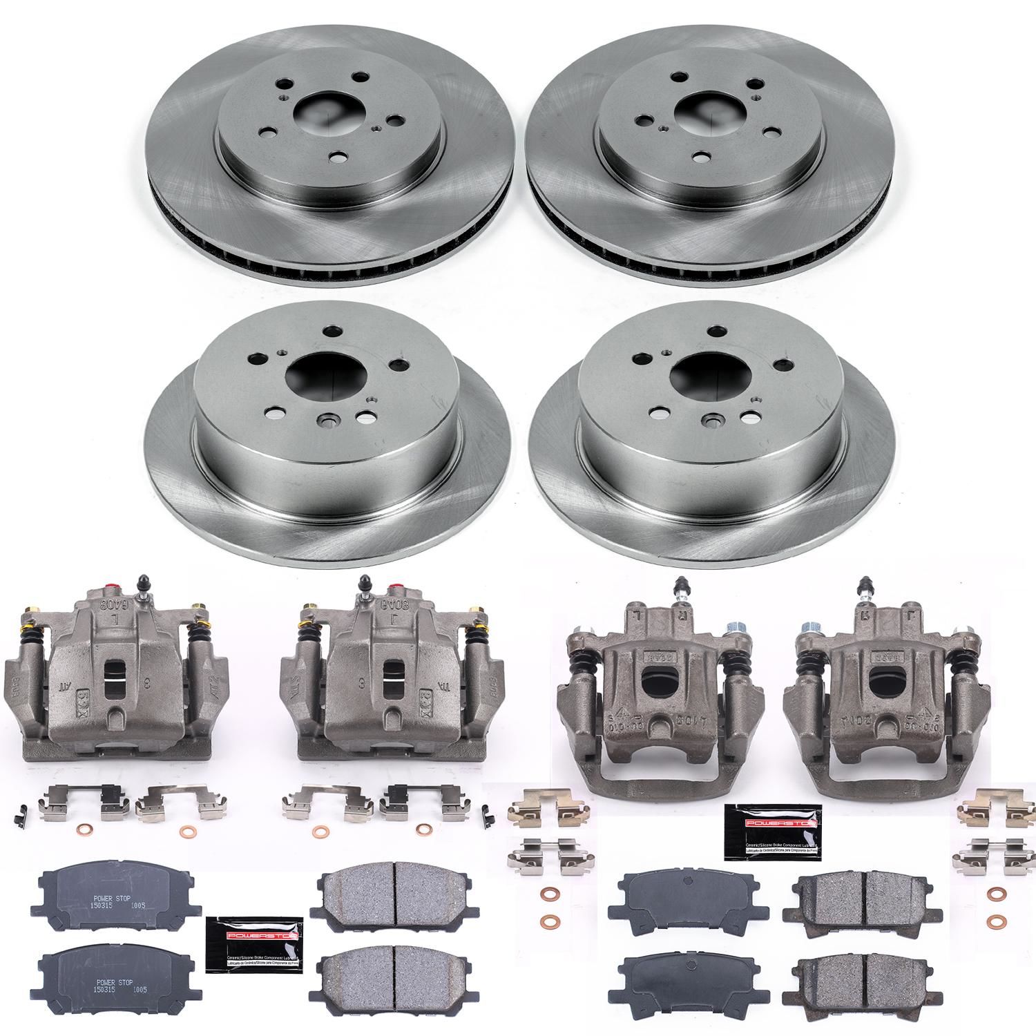 PowerStop Performance Brake Pads Rotors Kit KCOE4530