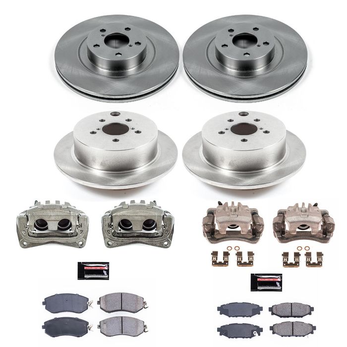 PowerStop Performance Brake Pads Rotors Kit KCOE6762