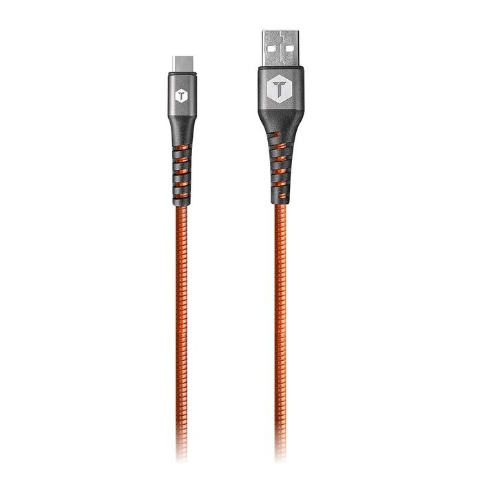 ToughTested 2ft Armor-Flex USB-A to USB-C Cable