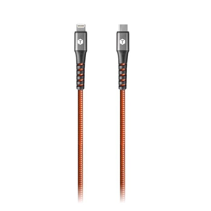 ToughTested 2ft Armor-Flex USB-C to Lightning Cable