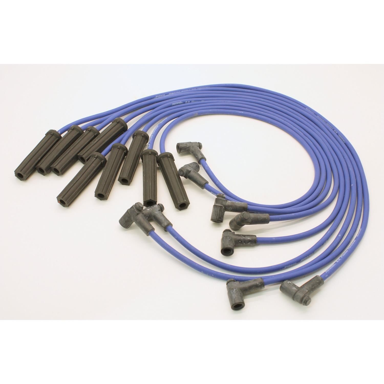 Pertronix 8mm Blue 8 Cylinder GM HEI Custom Fit Spark Plug Wires