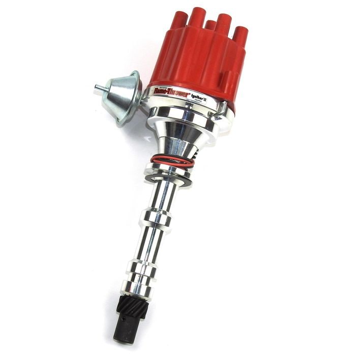 Pertronix Chevy 409 Engine Red Cap Vacuum Distributor Billet