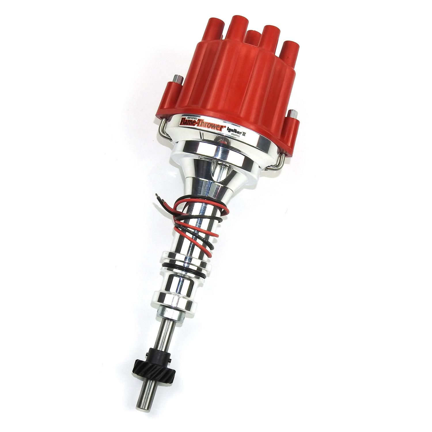 Pertronix Marine Ford 351C Engine Red Cap Distributor Billet