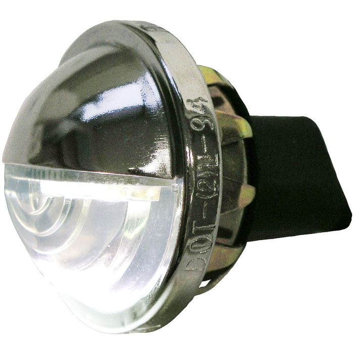 Peterson White 1 1/2in Round LED License Plate Light