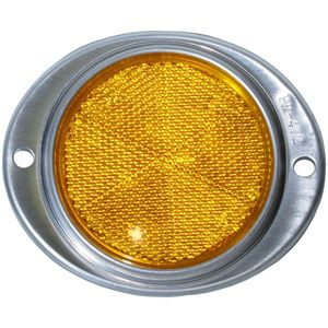 Peterson Amber 3in Oval Aluminum Reflector