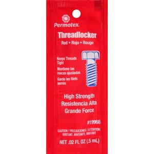 Permatex Red Single Use Thread Locker 0.5ml