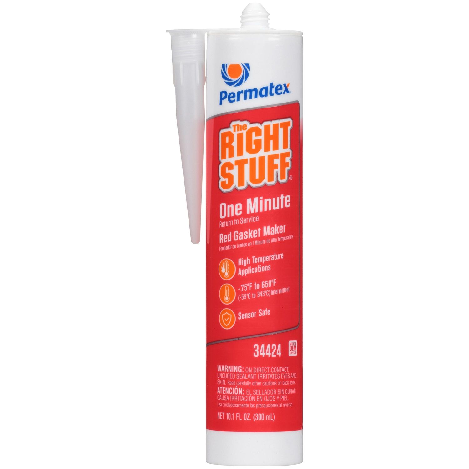 Permatex The Right Stuff Red High Temperature One Minute Gasket Maker 10 oz