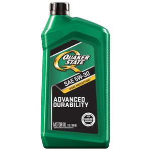 Quaker State Ultimate Durability Full Synthetic Engine Oil 0W-20 5 Quart