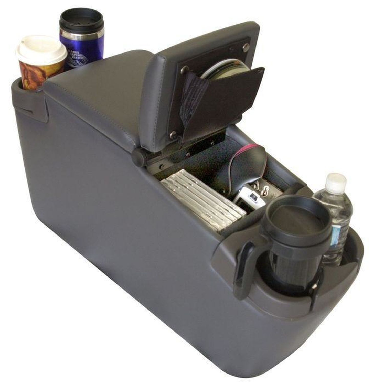 Rampage Black Universal Padded Mini Van Storage Console