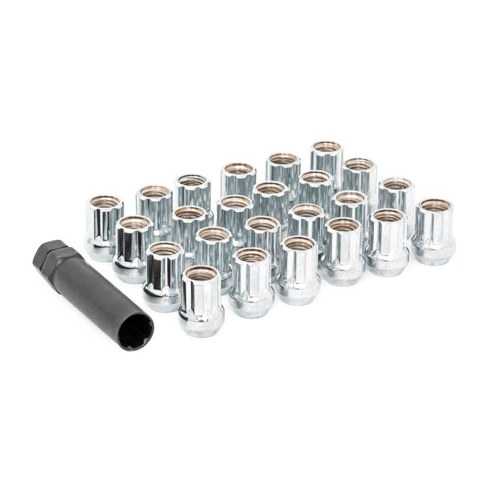 Rough Country M14 x 2.0 Lug Nut Set of 24 Chrome Open End 142024CHOE