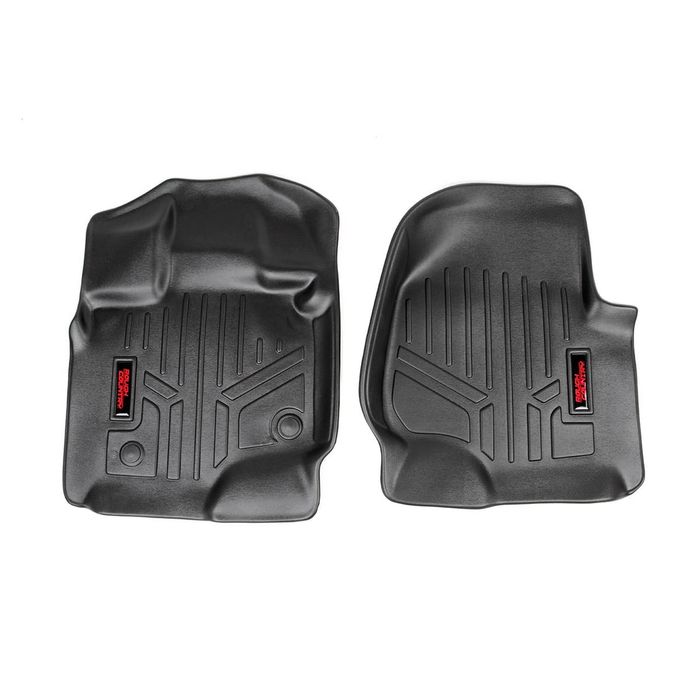Rough Country Floor Mats Front Ford F-150 (15-24)/F-150 Lightning (22 ...