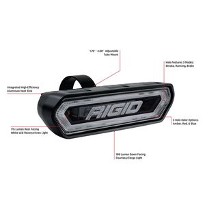RIGID Industries Red Halo Chase 5 Mode LED Light