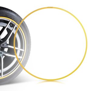 PrioRim 20in Yellow Individual Wheel Rim Guard