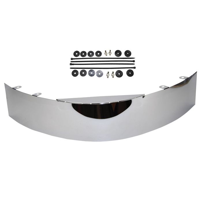 Built Tough Performance 5in Chrome Steel Fan Shroud with Installation Kit