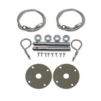 Built Tough Performance Chrome Hair Pin Style Hood Pin Kit