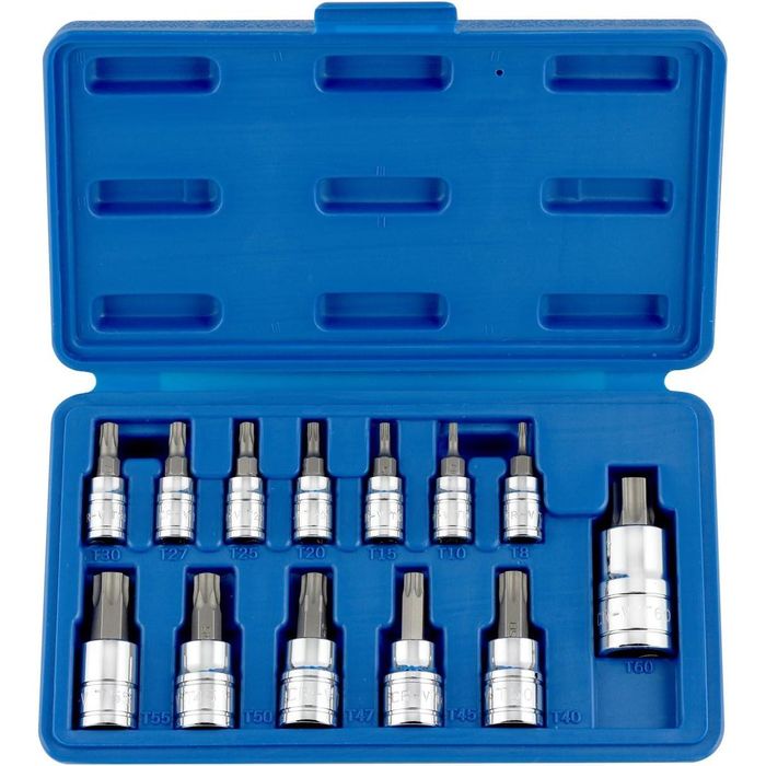 NEIKO Metric Hex and Torx Bit Socket Set 13 Piece