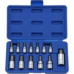 NEIKO Metric Hex Bit Socket Set 13 Piece
