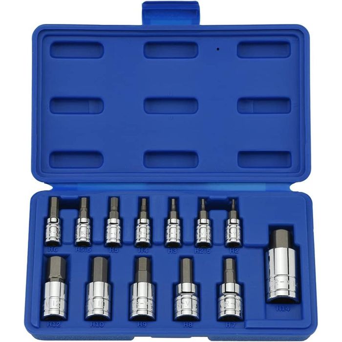 NEIKO Metric Hex Bit Socket Set 13 Piece