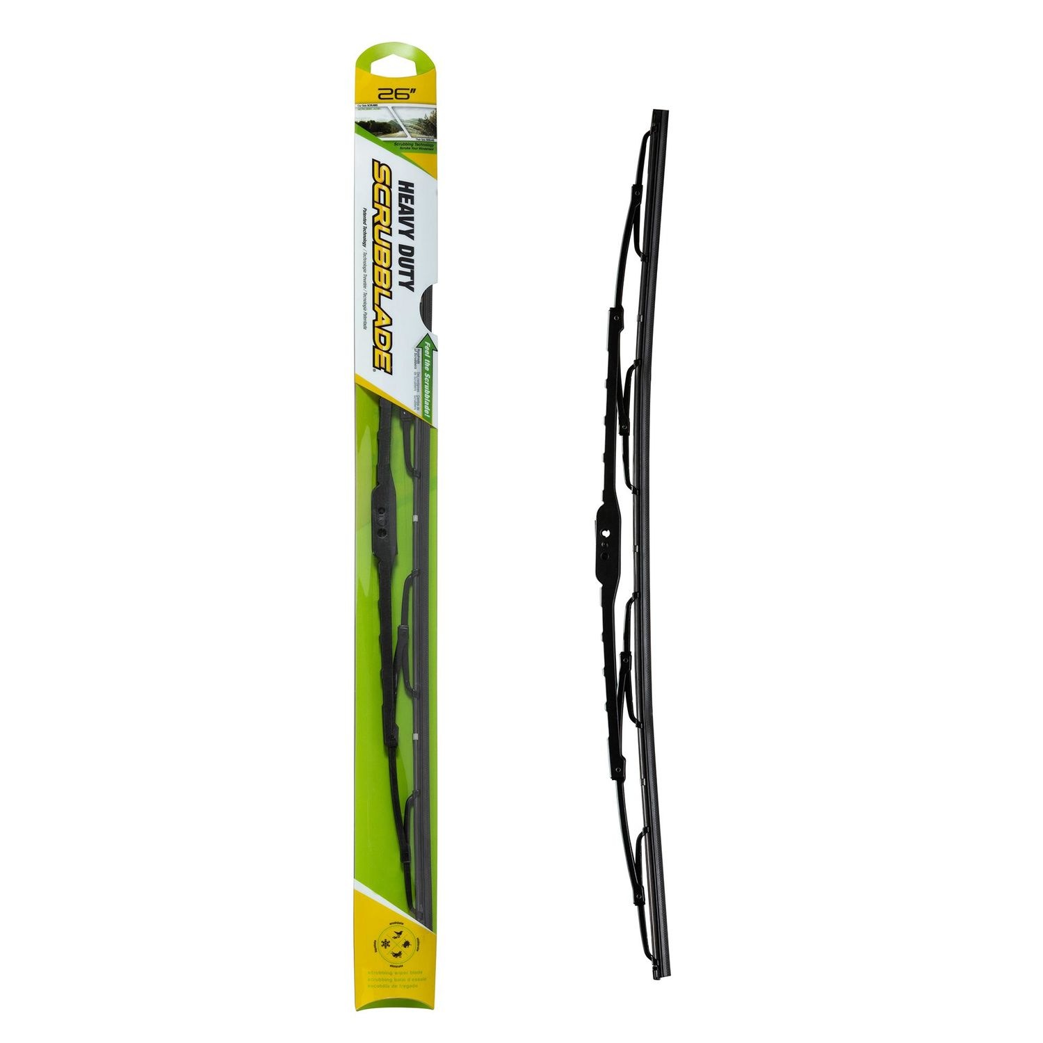 Scrubblade 26in Conventional Black Wiper Blade