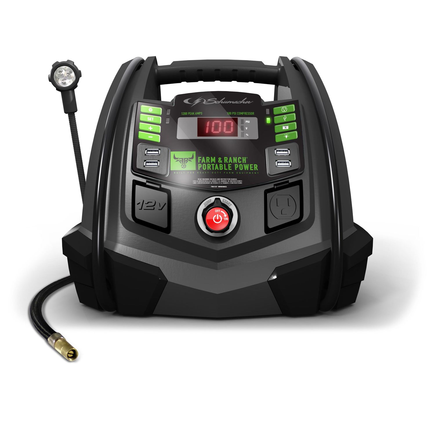 Schumacher FR01337 1200 Peak Amp Portable Power Jump Station