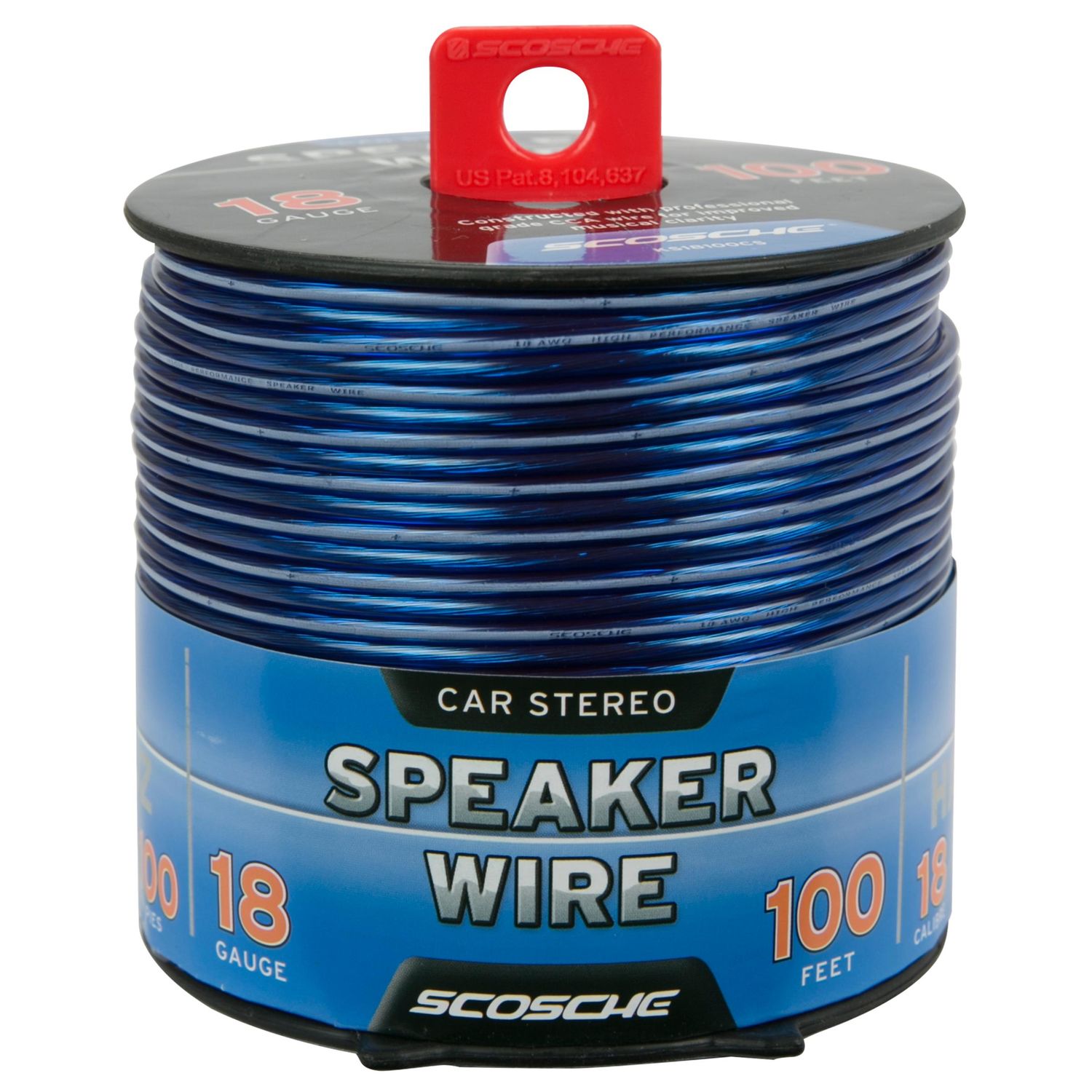 Scosche 100ft 18GA Blue CCA Speaker Wire