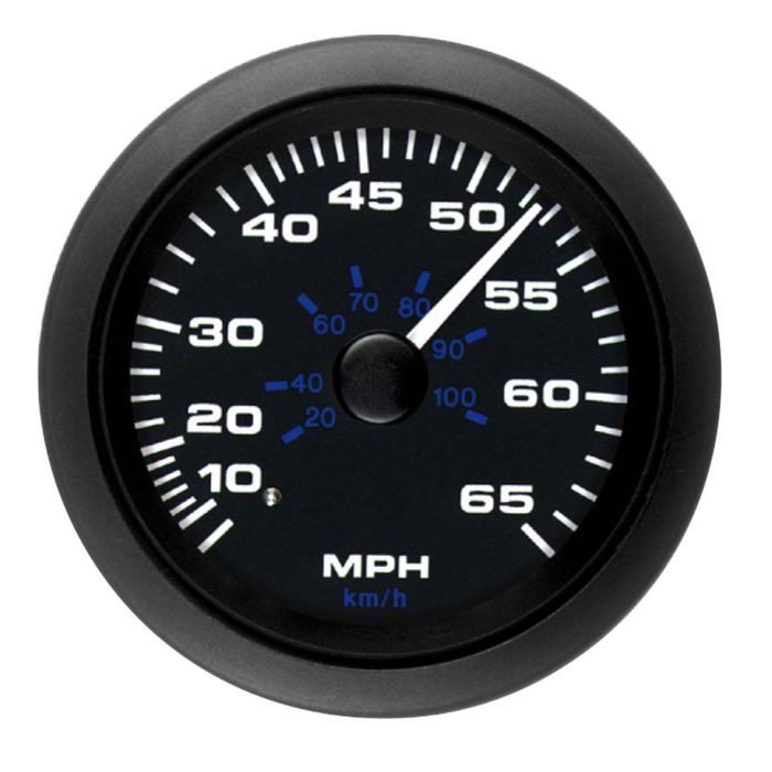 Sierra Marine 3in 65 MPH, Black Premier Pro Pitot Type Speedometer Kit