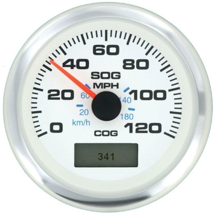 Sierra Marine 120 MPH GPS, White Premier Pro Speedometer