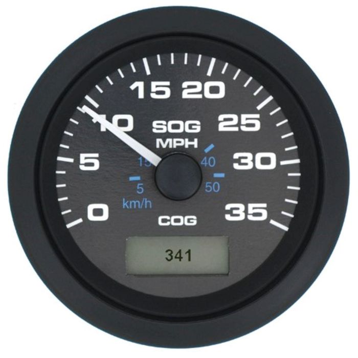 Sierra Marine 35 MPH GPS, Black Premier Pro Speedometer