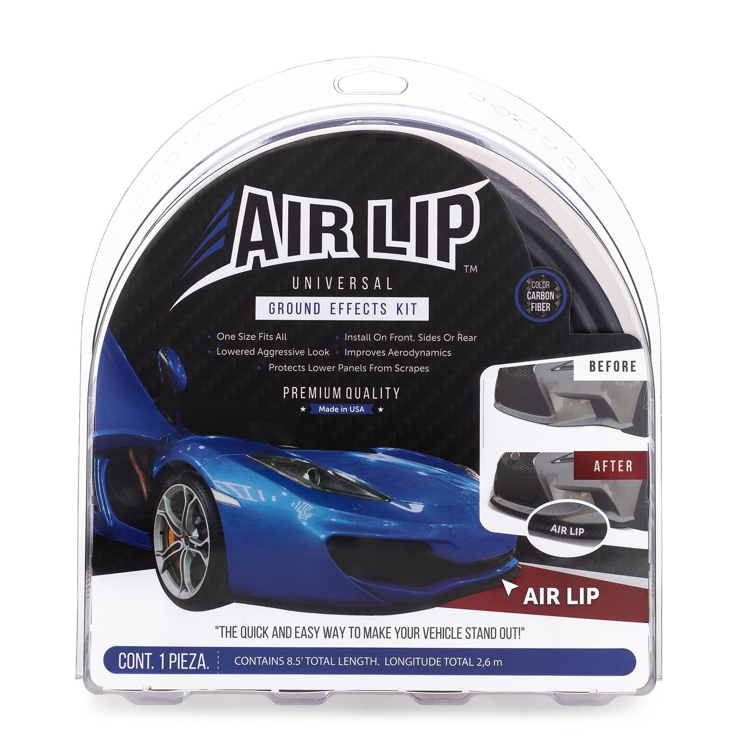 Cowles Products Carbon Fiber Style Ground Effects Kit Universal Air Lip