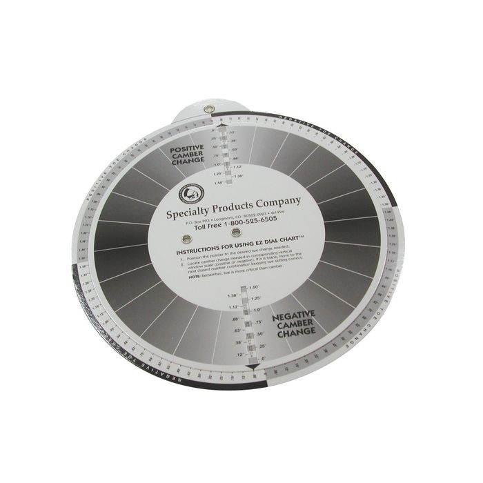 Specialty Products Company Shim Dial Chart