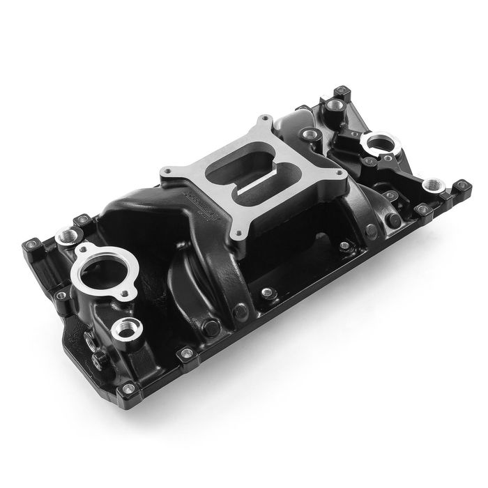 Speedmaster Chevy SBC 350 MidRise Air Vortec Black Intake Manifold