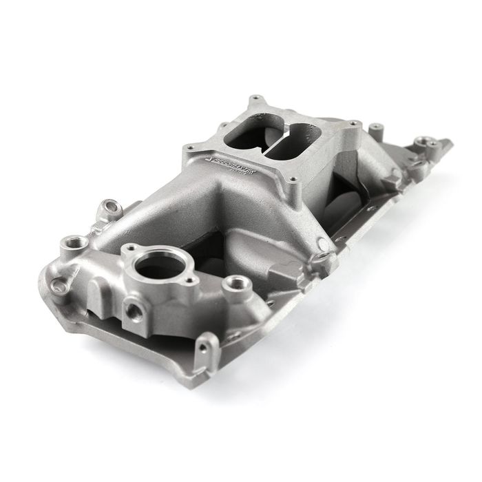 Speedmaster Chevy BBC 454 MidRise Air Oval Port Satin Intake Manifold