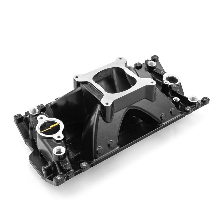 Speedmaster Chevy SBC 350 HiRise Vortec Black Intake Manifold