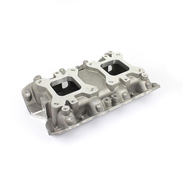 Speedmaster Ford 302 351C Cleveland 2V Twin Carb Satin Intake Manifold ...