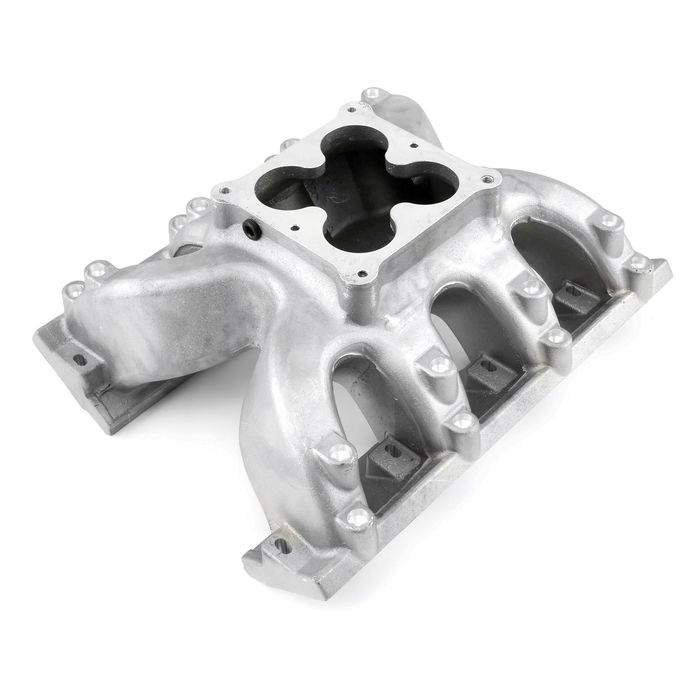 Speedmaster Chevy GM LS7 4500 Flange Carburetor Satin Intake Manifold ...