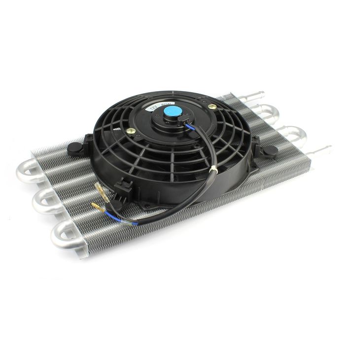 Speedmaster 15.5in x 7.5in Flat Transmission Oil Cooler and Electric ...