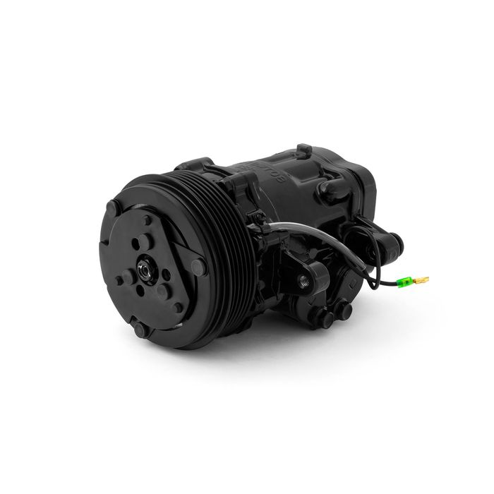 Speedmaster Serpentine Belt Sanden 7176 Style Small Body Black A/C ...